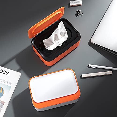 Baby Wipes Dispenser Desktop Tissue Box Holder Diaper Wipes Dispenser Wipes Holder with Lid Modern Dustproof Wet Wipes Dispenser Holder for Home Office Bathroom