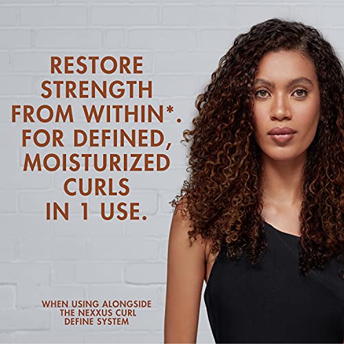 Nexxus Curl Define Pre-wash Hair Treatment for Curly & Coily Hair Hair Mask Deep Conditioner with Castor Oil 8 oz