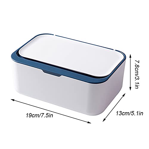 Baby Wipes Dispenser Desktop Tissue Box Holder Diaper Wipes Dispenser Wipes Holder with Lid Modern Dustproof Wet Wipes Dispenser Holder for Home Office Bathroom