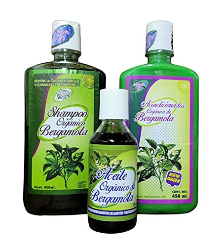 Organic Bergamot Shampoo + Conditioner & Oil ( 3 Pack ) Dist. by C&A Naturistics