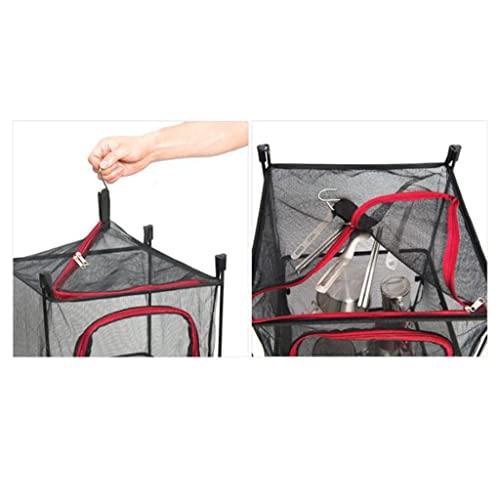 Tongina Camping Drying Mesh Rack for Cookware Organizer Dryer Storage Net Basket