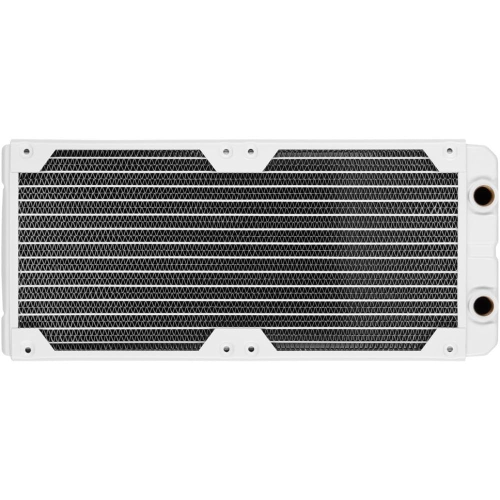 Corsair Hydro X Series, XR5 280 mm Water Cooling Radiator (Dual 140mm Fan Mounts, Premium Copper Construction, Polyurethane Coating, Integrated Fan Screw Guides) White