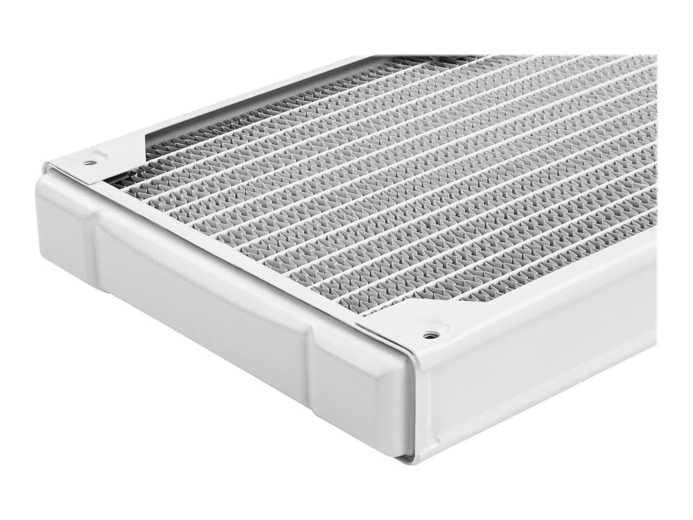 Corsair Hydro X Series, XR5 280 mm Water Cooling Radiator (Dual 140mm Fan Mounts, Premium Copper Construction, Polyurethane Coating, Integrated Fan Screw Guides) White