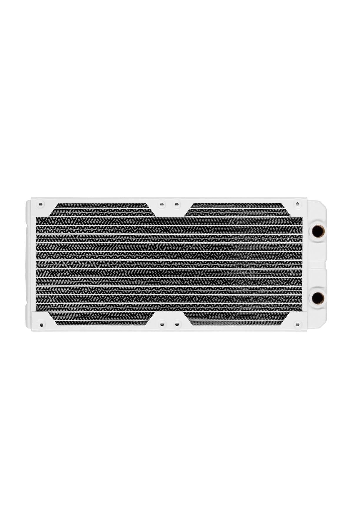 Corsair Hydro X Series, XR5 280 mm Water Cooling Radiator (Dual 140mm Fan Mounts, Premium Copper Construction, Polyurethane Coating, Integrated Fan Screw Guides) White