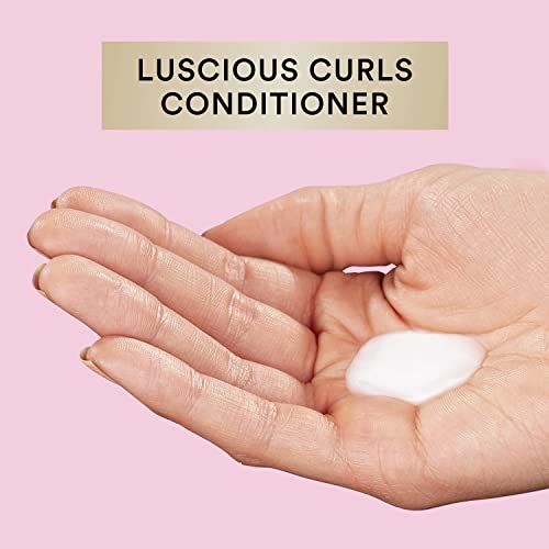 Suave Pink Hair Conditioner for Luscious Curls, 16.5 fl oz, With Amino Acid Complex, Moisturizes and Defines Curls, For Workable, Curly Hair