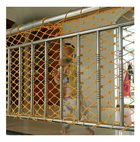 banister guard net Children's Stairs Anti-fall Net, Yellow Nylon Rope Decorative Safety Net, Balcony Protective Net, Outdoor Fence Net, Garden Covered Net Swing Hammock 1x3m ( Size : 36M(1020ft) )