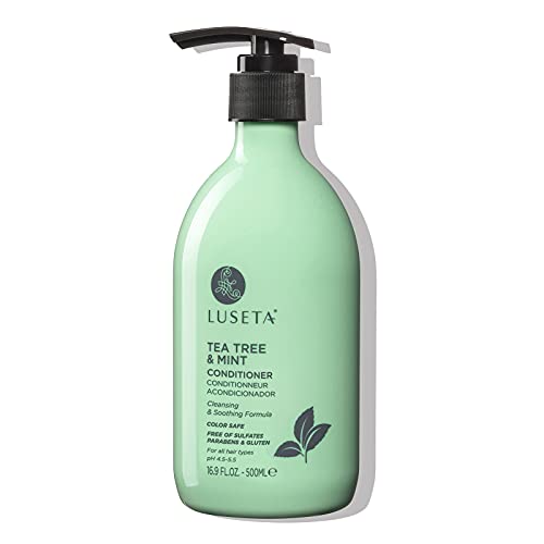 Luseta Tea Tree and Mint Conditioner Cleaning & Smoothing, Anti-Dandruff Conditioner 16.9 Oz, Sulfate Free & Paraben Free