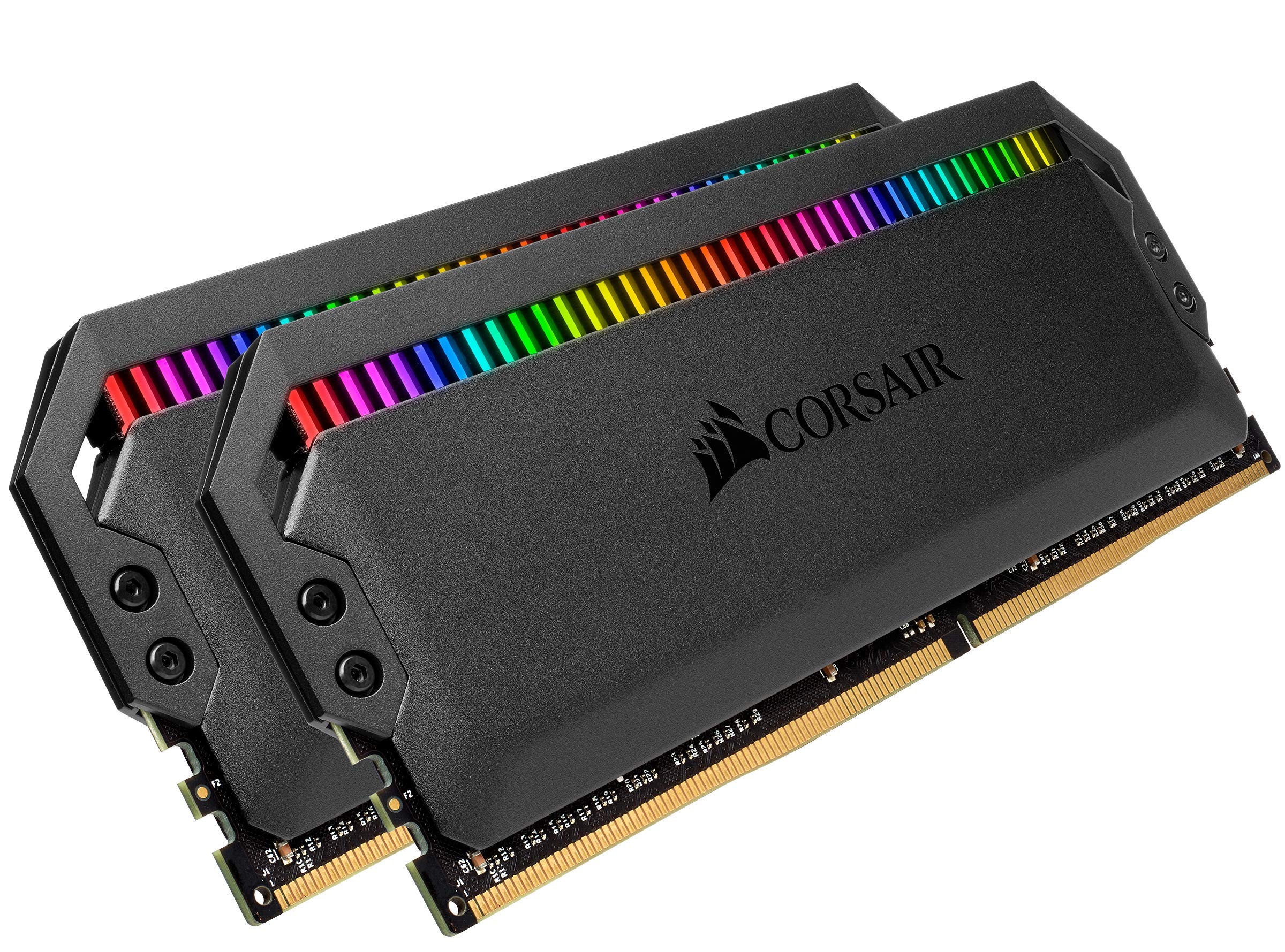 Corsair Dominator Platinum RGB 32GB (2x16GB) DDR4 4000MHz C18 Desktop Memory (12 Ultra-Bright CAPELLIX RGB LEDs, Patented Dual-Channel DHX Cooling Technology, Intel XMP 2.0 Support) Black