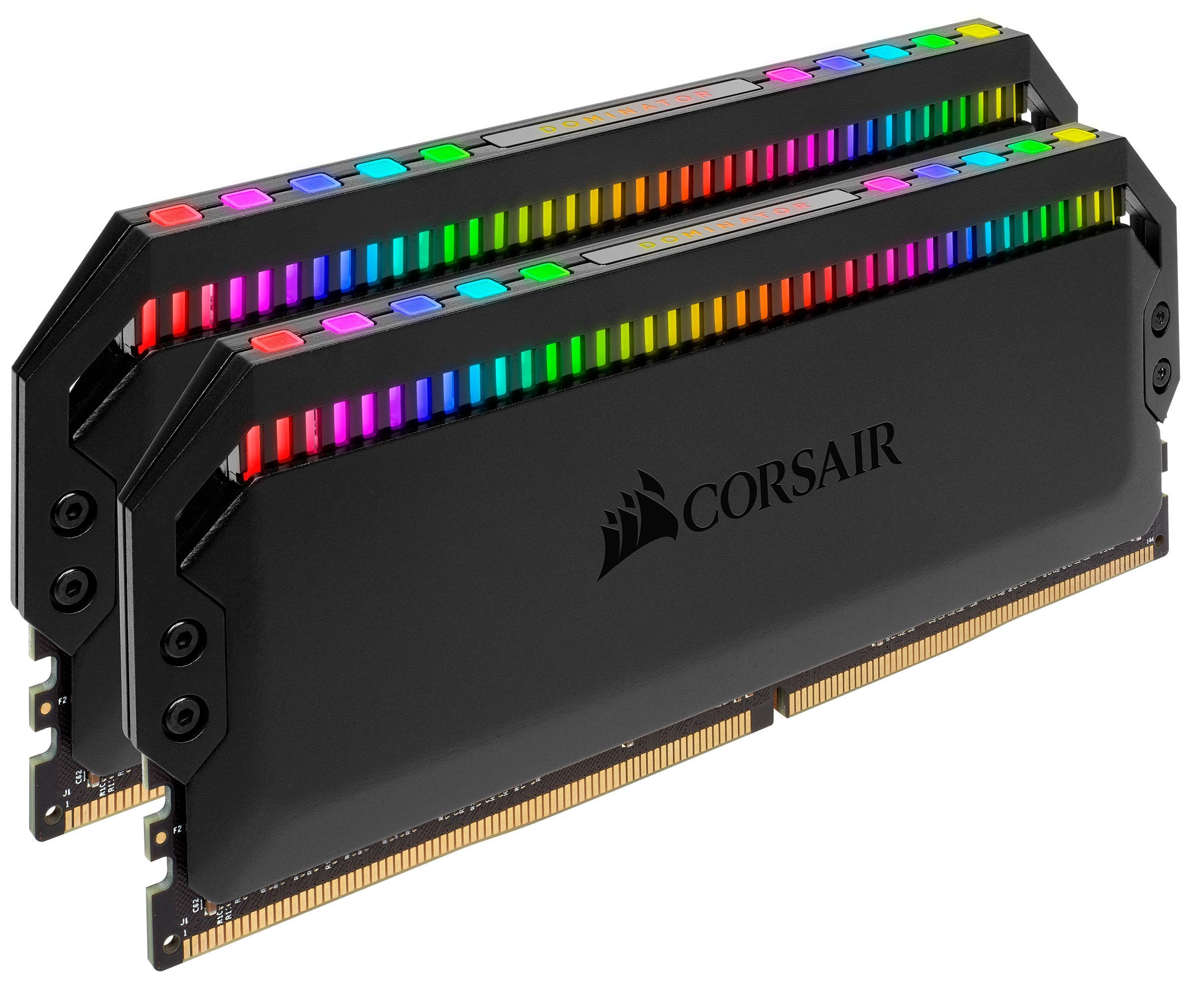 Corsair Dominator Platinum RGB 32GB (2x16GB) DDR4 4000MHz C18 Desktop Memory (12 Ultra-Bright CAPELLIX RGB LEDs, Patented Dual-Channel DHX Cooling Technology, Intel XMP 2.0 Support) Black