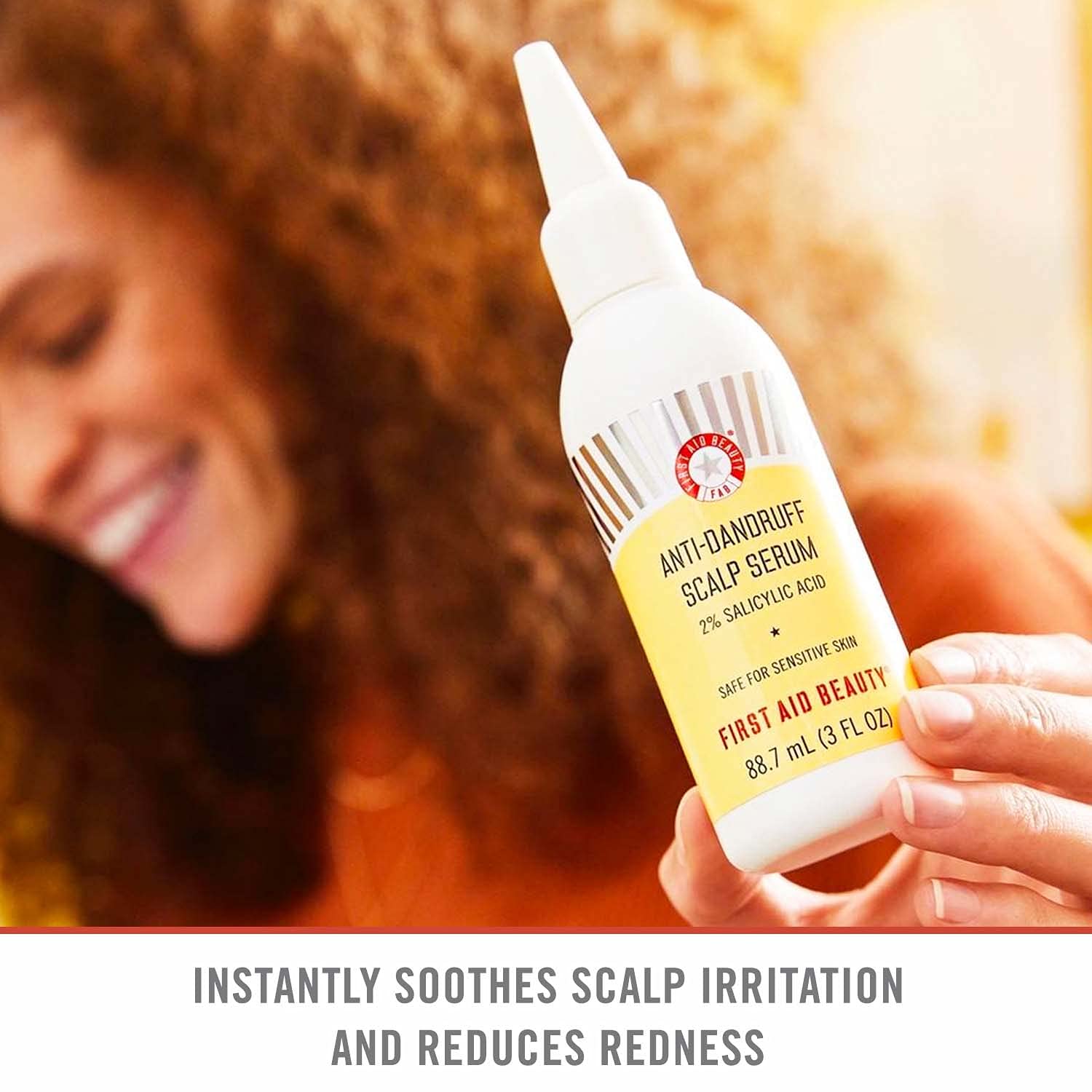 First Aid Beauty FAB Anti-Dandruff Scalp Treatment β Fights Dandruff, Instantly Soothes Dry Scalp β 3 oz