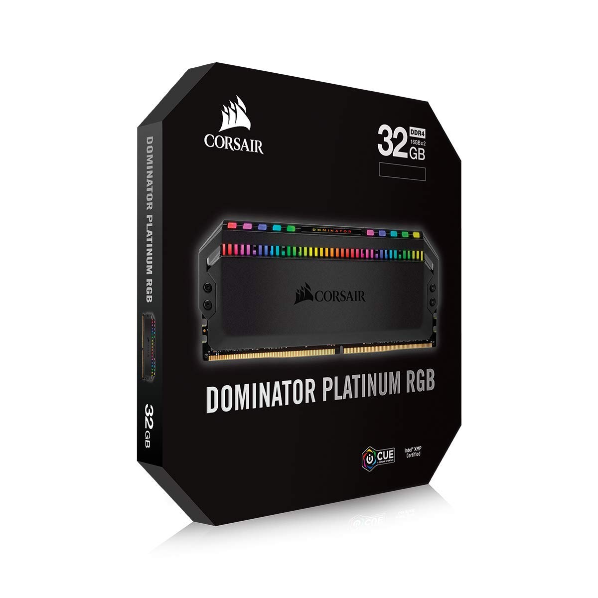 Corsair Dominator Platinum RGB 32GB (2x16GB) DDR4 4000MHz C18 Desktop Memory (12 Ultra-Bright CAPELLIX RGB LEDs, Patented Dual-Channel DHX Cooling Technology, Intel XMP 2.0 Support) Black
