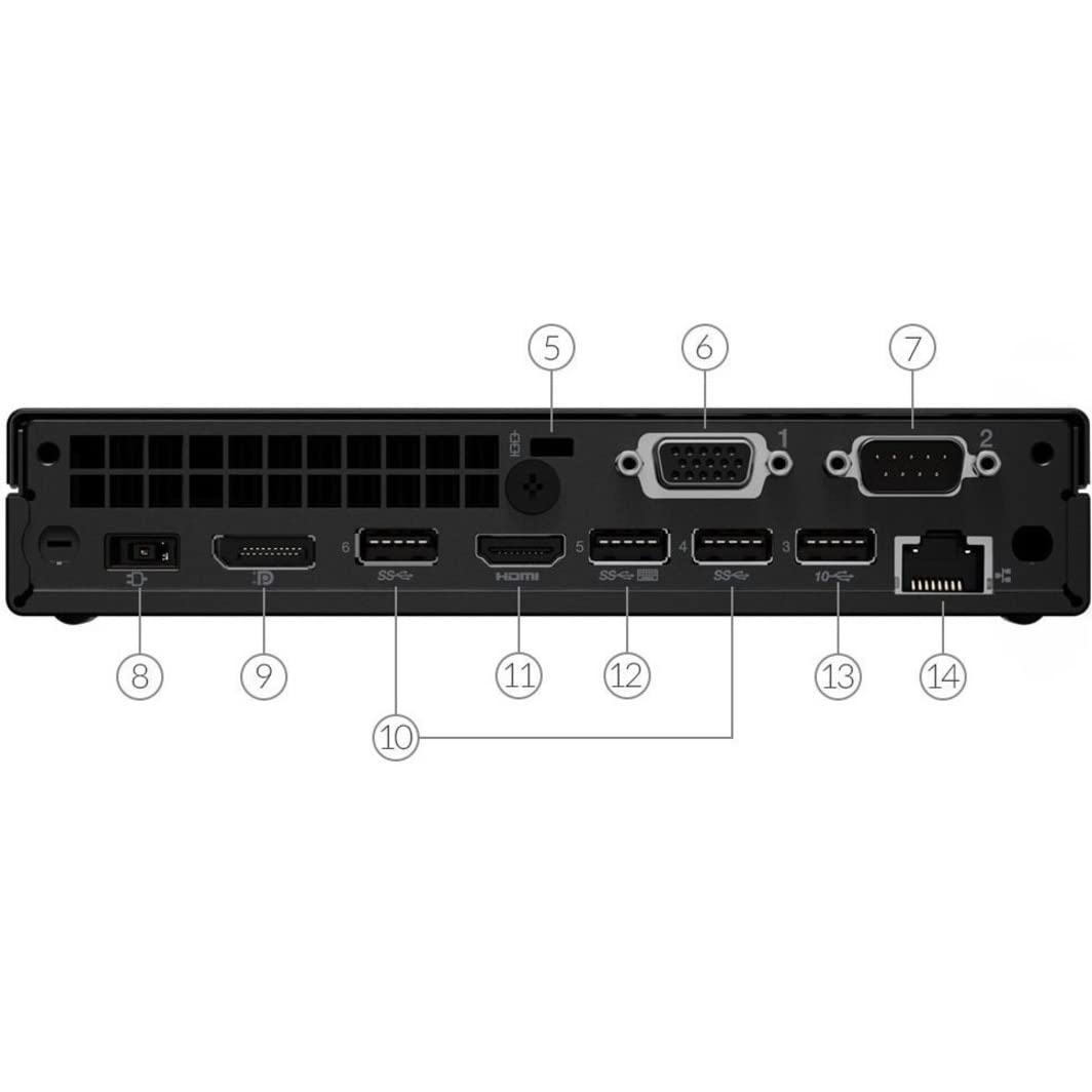 Lenovo ThinkCentre M70q Gen 2 11MY000TUS Desktop Computer - Intel Core i3 10th Gen I3-10105T Quad-core (4 Core) 3 GHz - 8 GB RAM DDR4 SDRAM - 128 GB M.2 PCI Express NVMe SSD - Tiny - Black