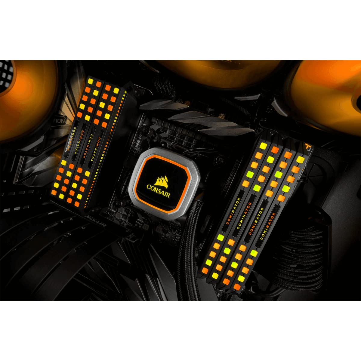Corsair Dominator Platinum RGB 32GB (2x16GB) DDR4 4000MHz C18 AMD Optimized Desktop Memory (12 Ultra-Bright CAPELLIX RGB LEDs, Patented Dual-Channel DHX Cooling Technology, XMP 2.0 Support) Black