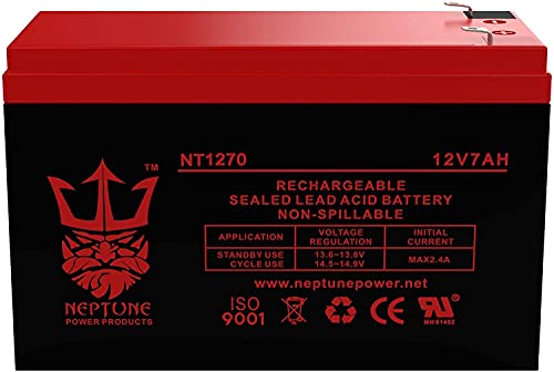 Neptune Repalcement Razor Eco Smart Metro Battery 12V 7AH - 3 Pack