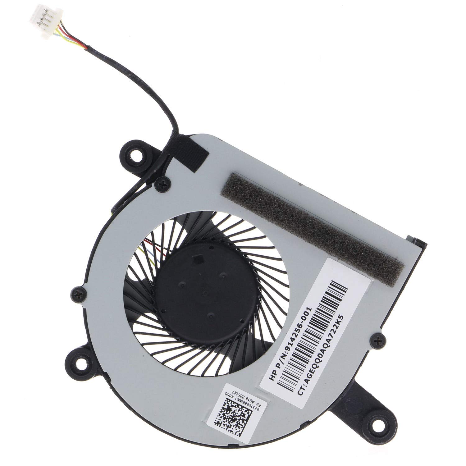 Replacement Secondary Hard Drive Cooling Fan for HP EliteDesk 800 G3 65W Models 914256-001