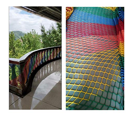 MAGFYLY Banister Guard net General Protection Net, Child Baby Indoor and Outdoor Balcony Safety Net, Used for Stair Terrace Toy Bunk Bed Anti-Fall Climbing Plant Net with Cable Tie 1.5x5m