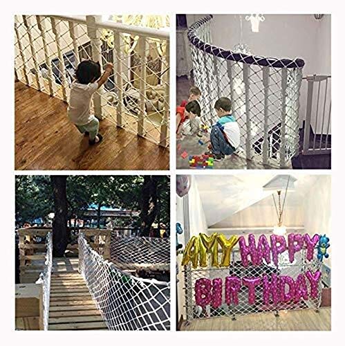 MAGFYLY Banister Guard net Cat Protection Net, Children's Balcony Safety Net, Baby Stair Anti-Fall Cargo Net Trailer Net Seine, 300kg Per Square Load, Including Cable Tie 1x9m (Size : 22M(77ft))