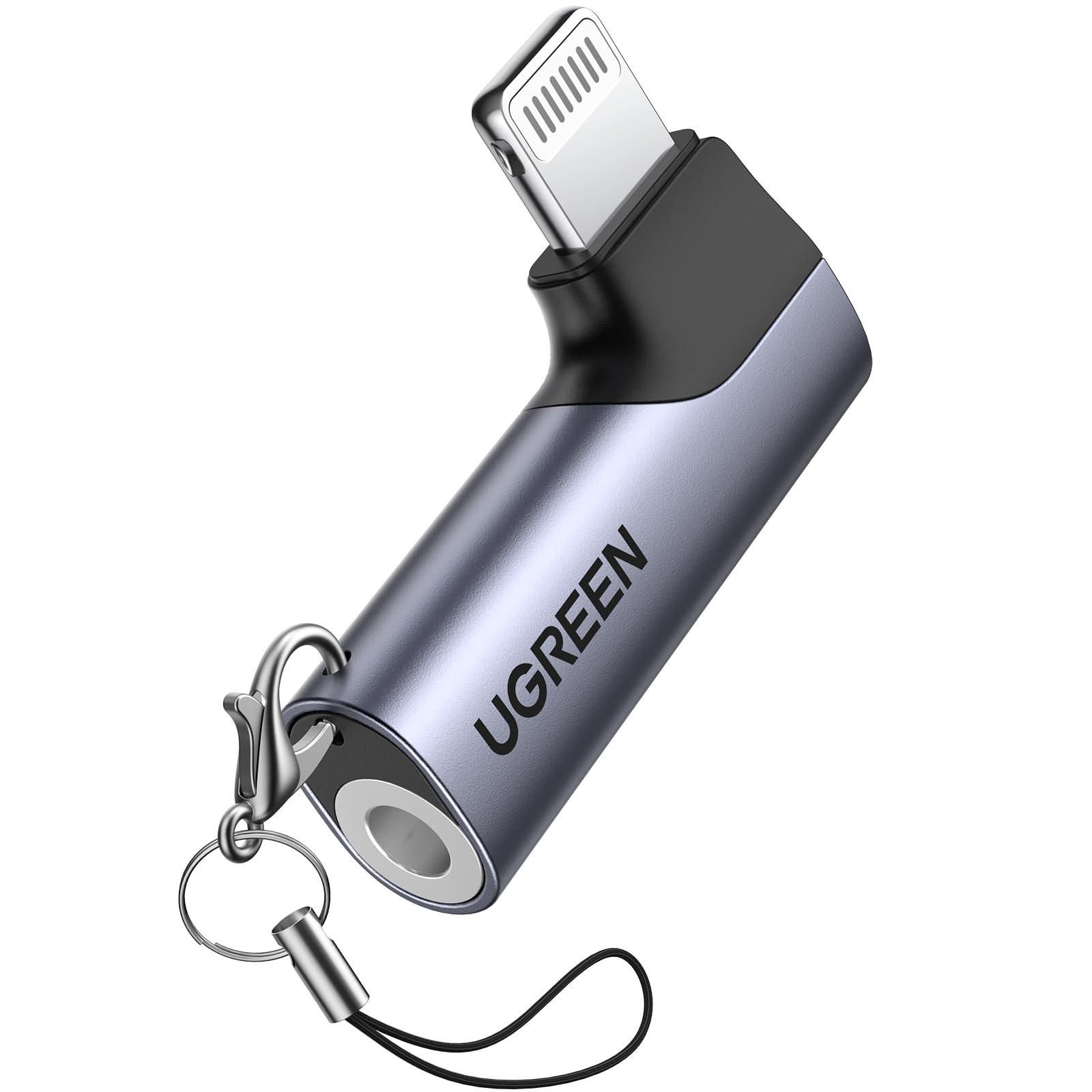UGREEN Headphone Adapter for iPhone Lightning to 3.5mm Jack MFi TRRS Aux Earphone Stereo Audio Mic Converter Mini Dongle Compatible with iPhone 14 13 Pro Max 12 11 XR XS SE 2022, iPad, Headset, Car
