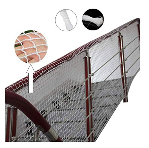 MAGFYLY Banister Guard net Cat Protection Net, Children's Balcony Safety Net, Baby Stair Anti-Fall Cargo Net Trailer Net Seine, 300kg Per Square Load, Including Cable Tie 1x9m (Size : 22M(77ft))
