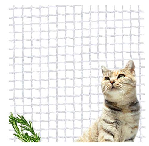 MAGFYLY Banister Guard net Cat Protection Net, Children's Balcony Safety Net, Baby Stair Anti-Fall Cargo Net Trailer Net Seine, 300kg Per Square Load, Including Cable Tie 1x9m (Size : 22M(77ft))