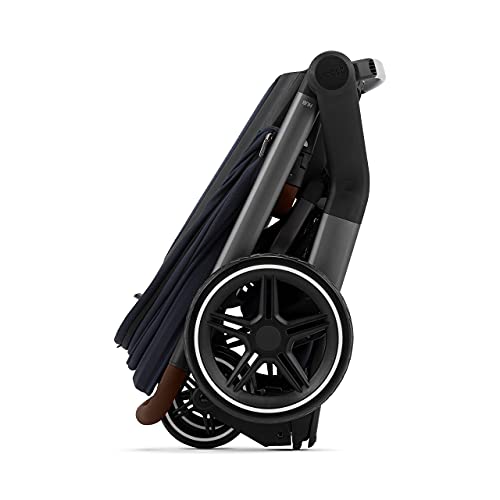Joolz Hub+ - Parent Facing Stroller for Babies 6 Months+ (Up to 50 lbs) - Compact & Stylish - Easy Fold - One-Hand Steering - LED Lights - XXL Sunhood - Superior Comfort (Navy Blue)