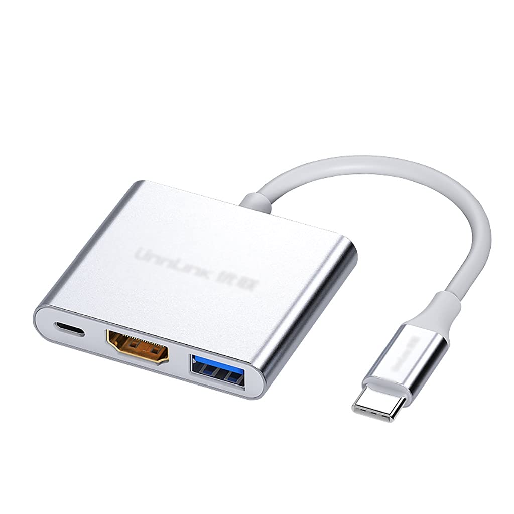 Port Expander USB C to HDMI Adapter for Type C Laptop USB C Adapter USB C Docking Station with HDMI, USB 3.0 Port, PD Port USB Splitter