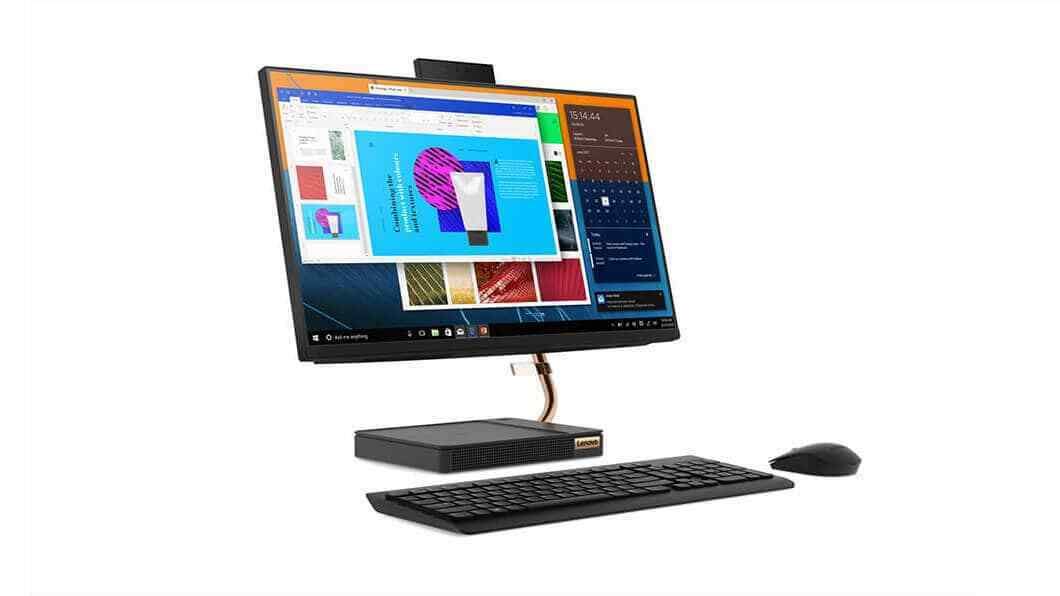 Lenovo Flagship IdeaCentre A540 24 AIO Desktop 23.8" FHD IPS Touchscreen 9th Gen Intel Octa-core i7-9700T 32GB RAM 1TB SSD JBL Harman Speakers Dolby Webcam Win10 Pro + HDMI Cable