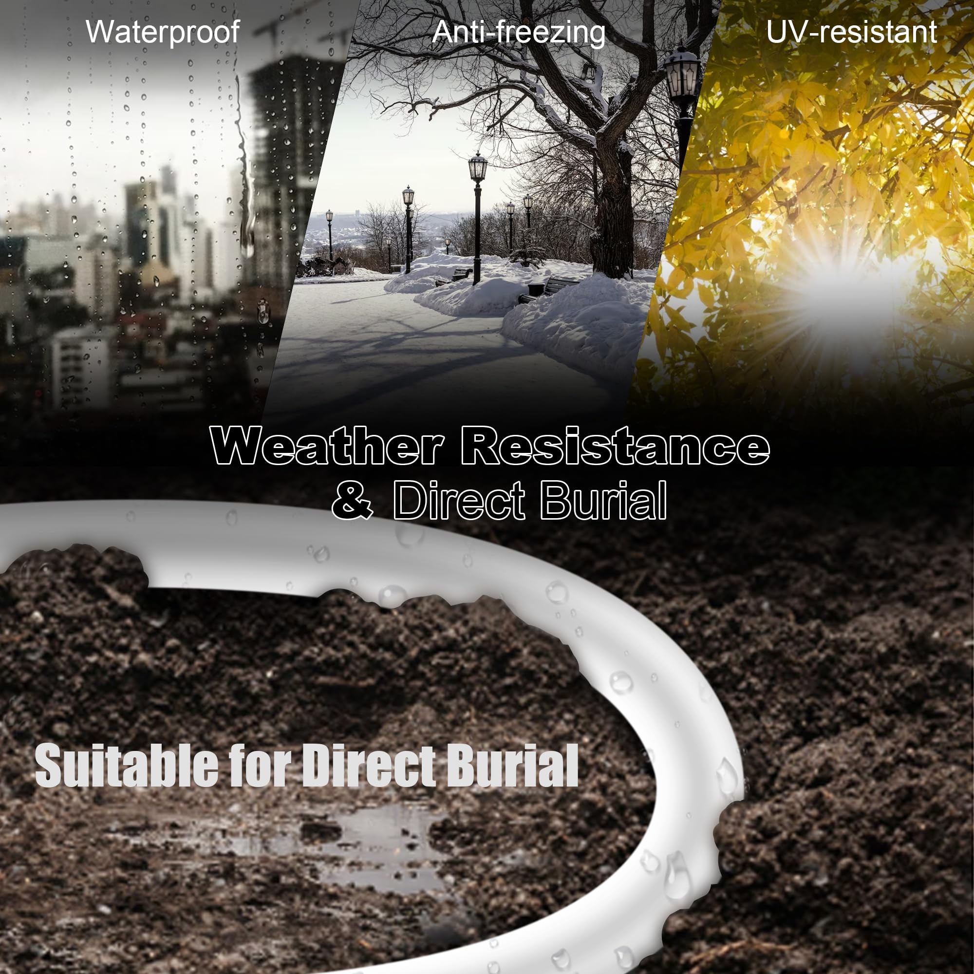Cat 6 Outdoor Ethernet Cable Bulk 328ft/100M (20 RJ45), Shielded Cat 6 Ethernet Cable Direct Burial, Heavy Duty 23AWG, Waterproof, UV Resistant, Internet Cable, Cat6 300+ft for Router Gaming, CCA