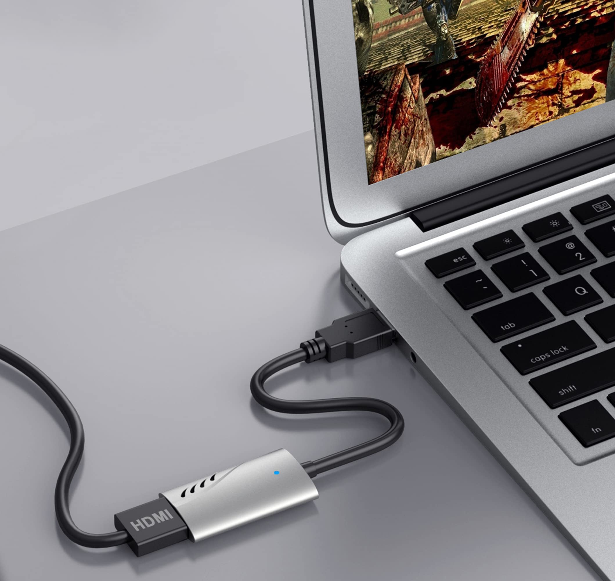 youcheng Video Capture Card 4k, HDMI Capture to USB Video Capture Device, 1080P HD 60fps Live Broadcast and Recording Video Audio Capture Device