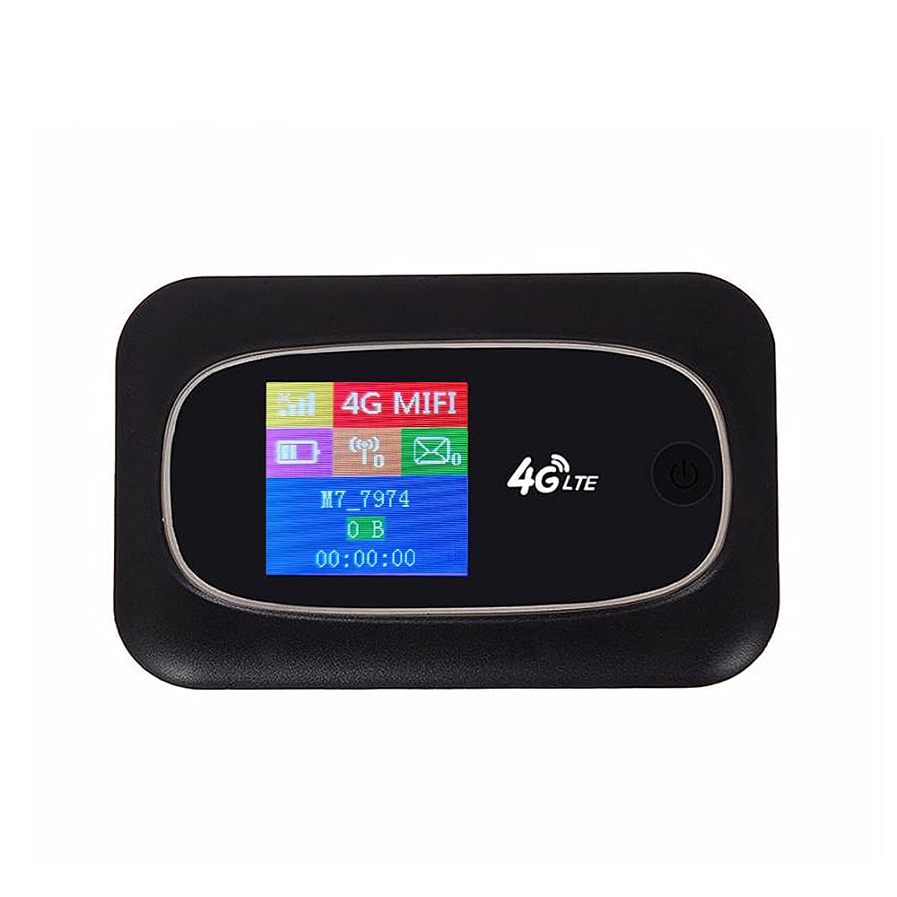 Cambell Hotspot Router 4G LTE GSM Unlocked Link M7 (AT&T/Tmobile/Verizon/Metro/Claro/Latin/Europe) Global Bands up to 10 WiFi Portable (Black w/LCD)