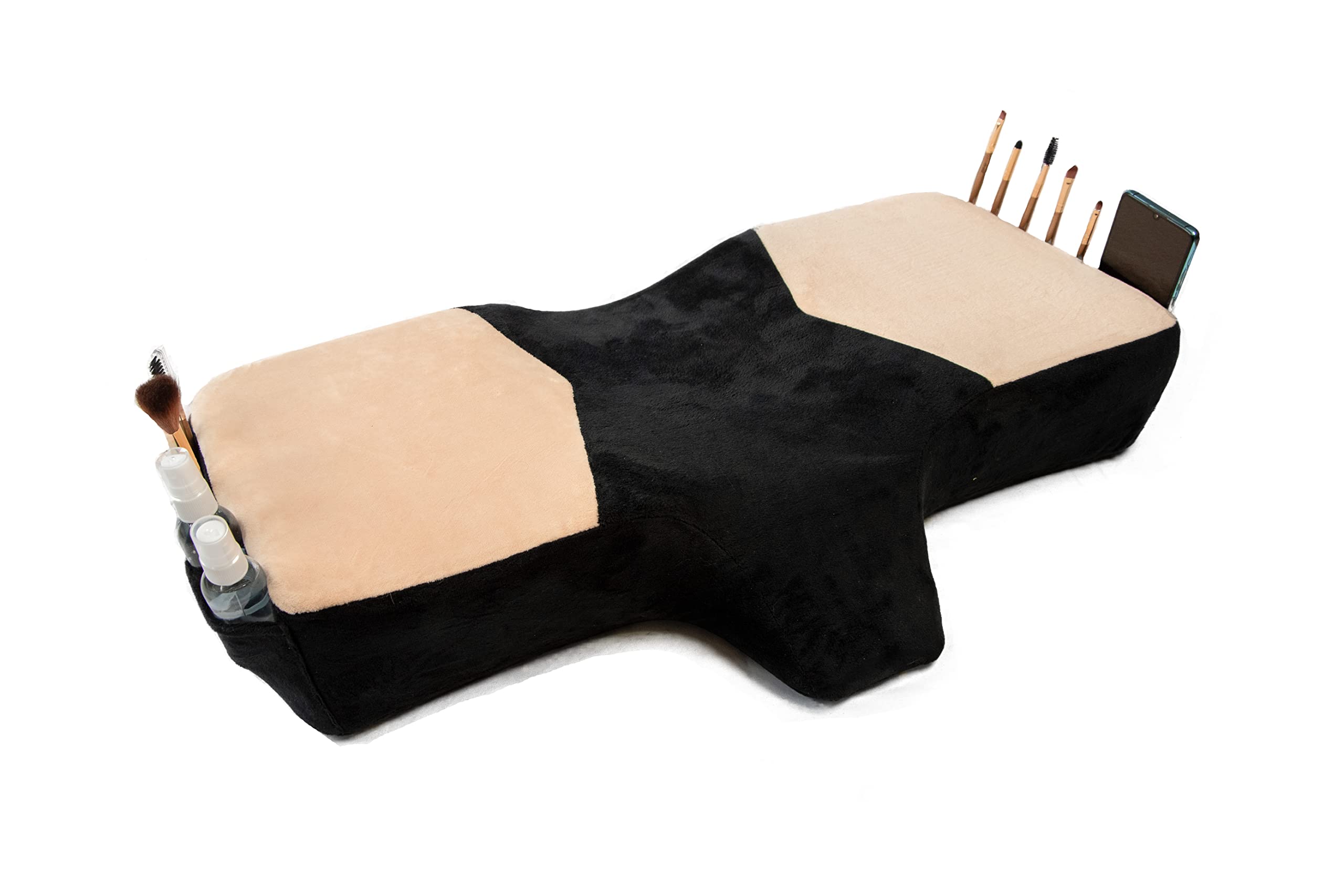DIGSSA Lash Pillow for Lash Extension - Eyelash Pillow for Beauty Salon Ergonomic and Comfortable Curve for The Neck and Head Support,Cervical Protection with Premium Memory Foam and Pillowcase