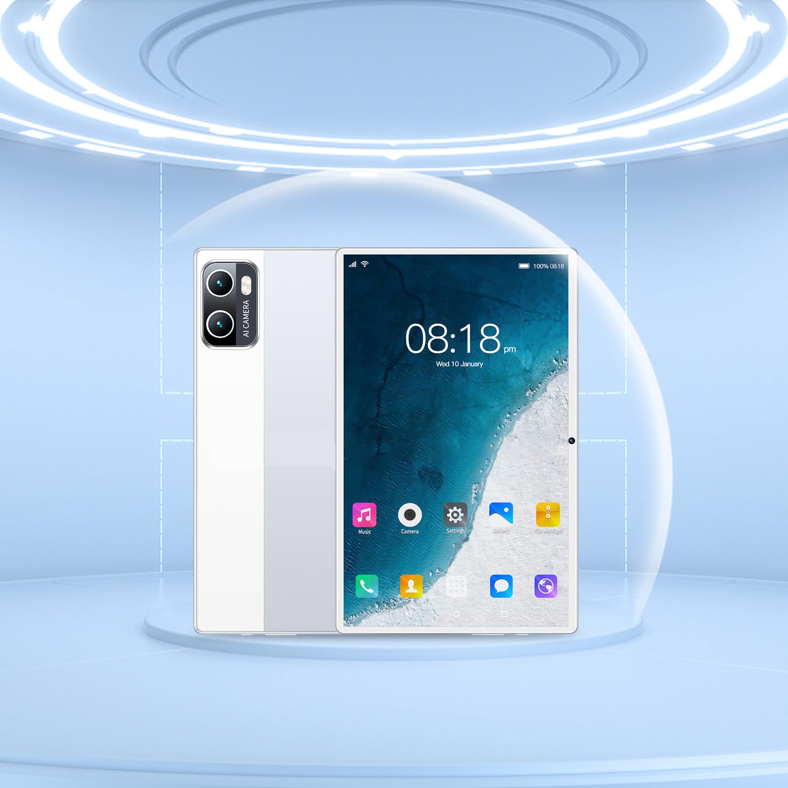 2+16g / Hd Tablet 10.1 Inch High Configuration Full Netcom 10 Core IPS Ultra-Thin Android Computer Supports Voice Call Game Ifi Bluetooth Office