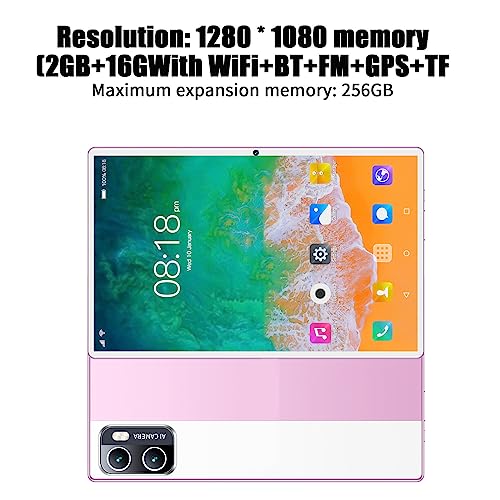 2+16g Tablet 10.1 Inch Hd 10 Core IPS Ultra-Thin Android Computer High Configuration Full Netcom Voice Call Game Tablet Supports WiFi Bluetooth Voice Call Game Office