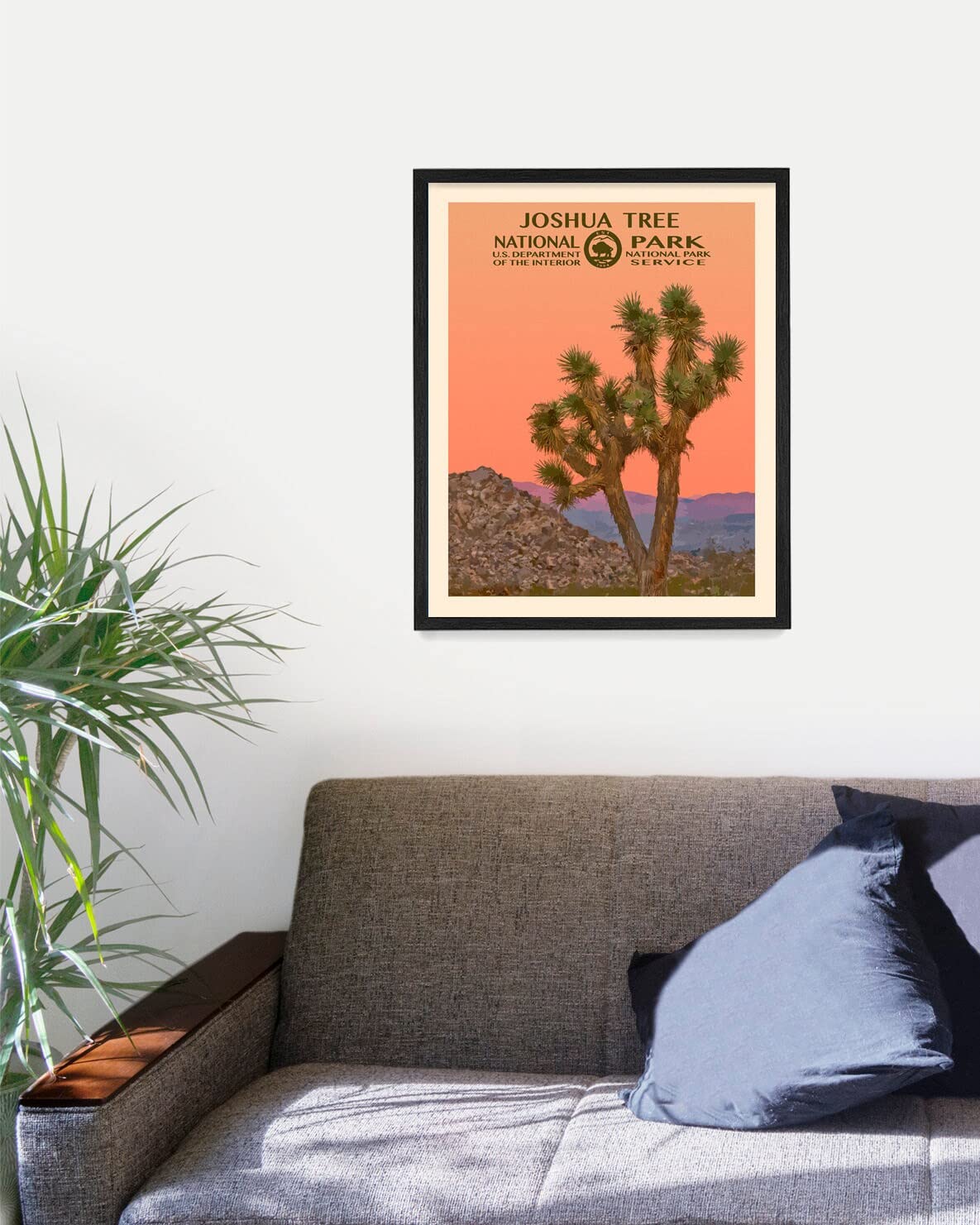 - Joshua Tree National Park Poster Print - WPA Wall Art - Travel Poster Home Décor - Housewarming Gift - 11 x 14 Unframed Art Print