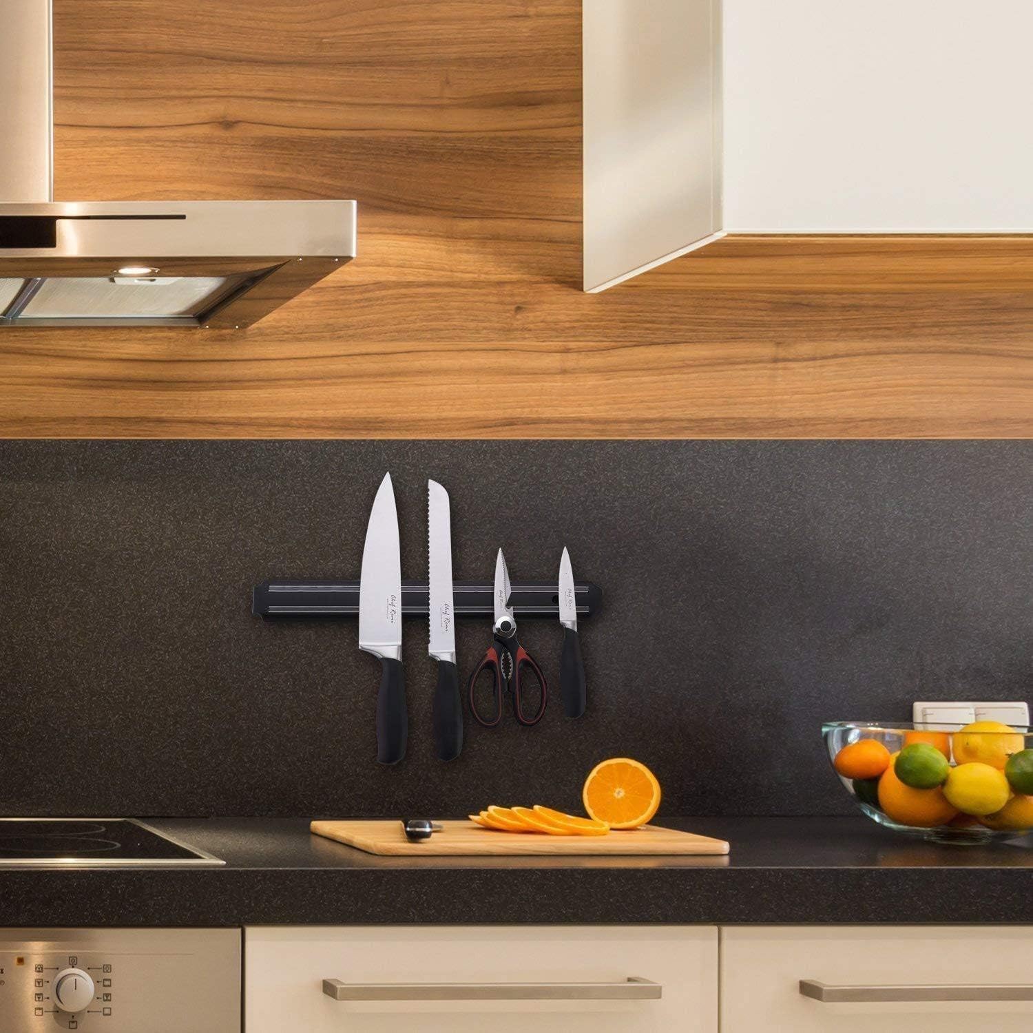  Magnetic Knife Holder,15 Inch Magnetic Knife Storage Strip,Knife Bar Block Magnet,Kitchen Utensil Holder,Tool Holder,Multipurpose Magnetic Knife Rack
