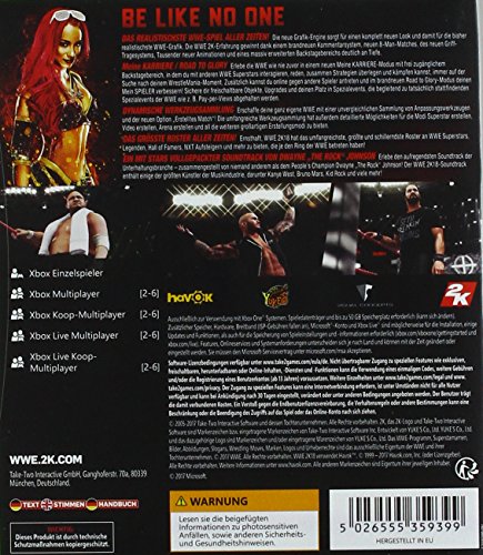 - WWE 2K18 (GERMAN BOX) /XBOX
