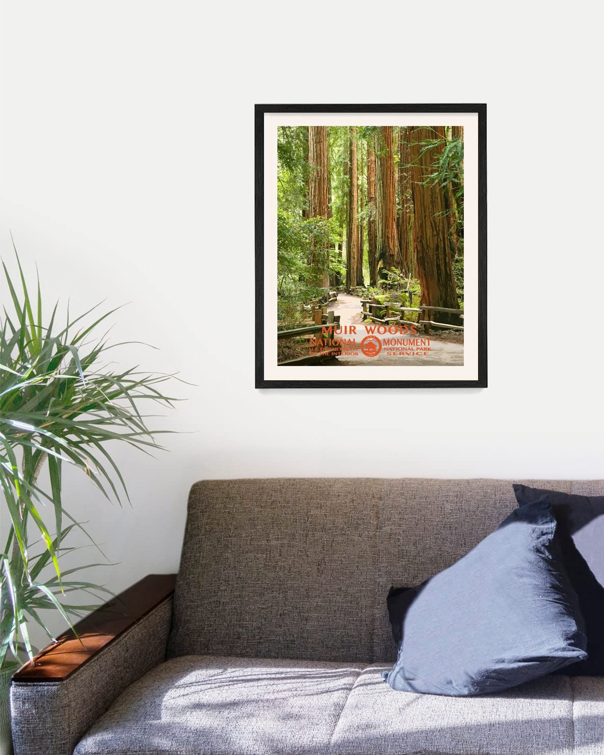 - Muir Woods National Monument Poster Print - WPA Wall Art - Travel Poster Home Décor - Housewarming Gift - 11 x 14 Unframed Art Print