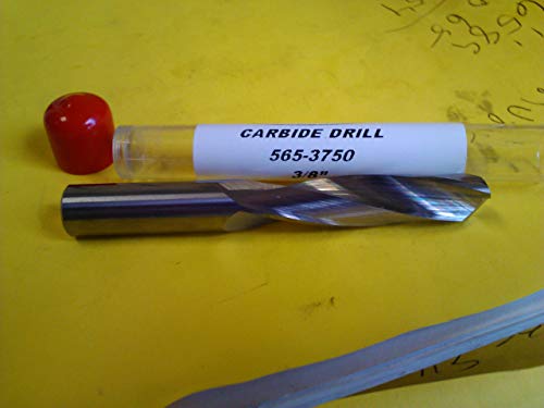 .3750" 3/8" Carbide Screw Machine Length Drill 135 Degree Split Point