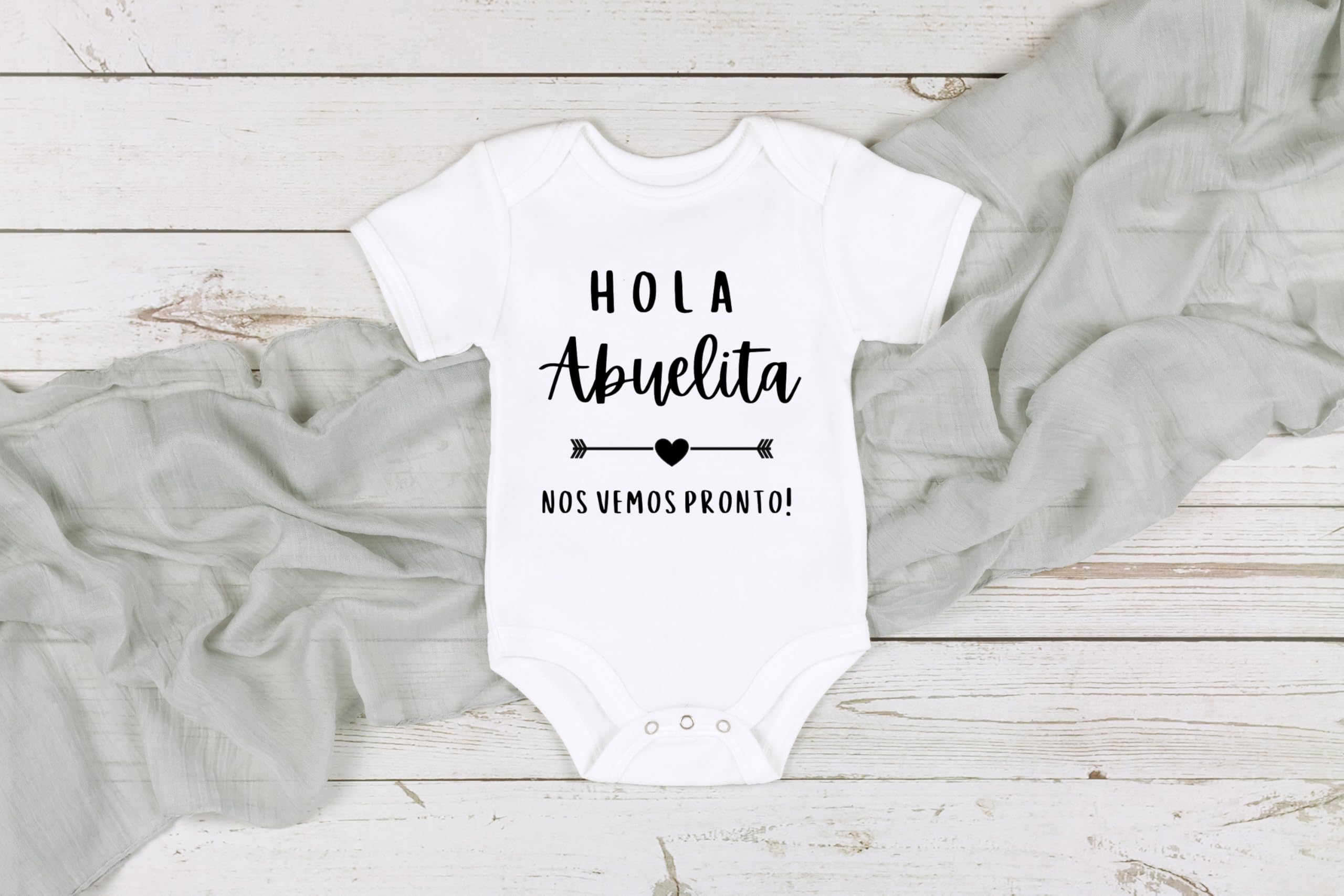 "Hola Abuelita Nos Vemos Pronto" Pregnancy Announcement Outfit – Gift for Expecting Grandparents