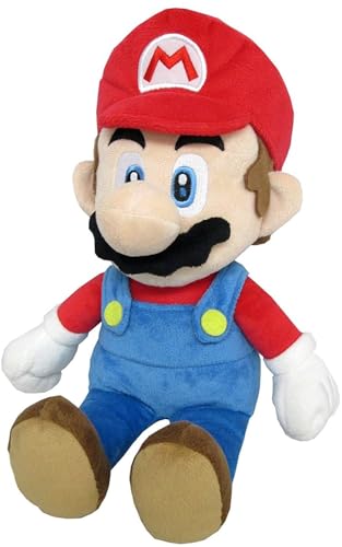 "Little Buddy 1583 Super Mario All Star Collection - 1583 - Mario Medium Stuffed Plush, 14""", multi-colored