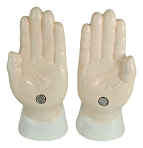 "Home Décor Accents" Inspirational Religious Themed Praying Hands Ceramic Salt Pepper Shakers Set - Home Accents 33-kl1-9860