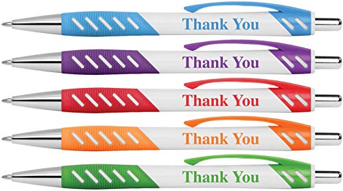 "Thank You" Gift Pens with gripper for Events, Parties, Employee Appreciation & More (25 Pack)