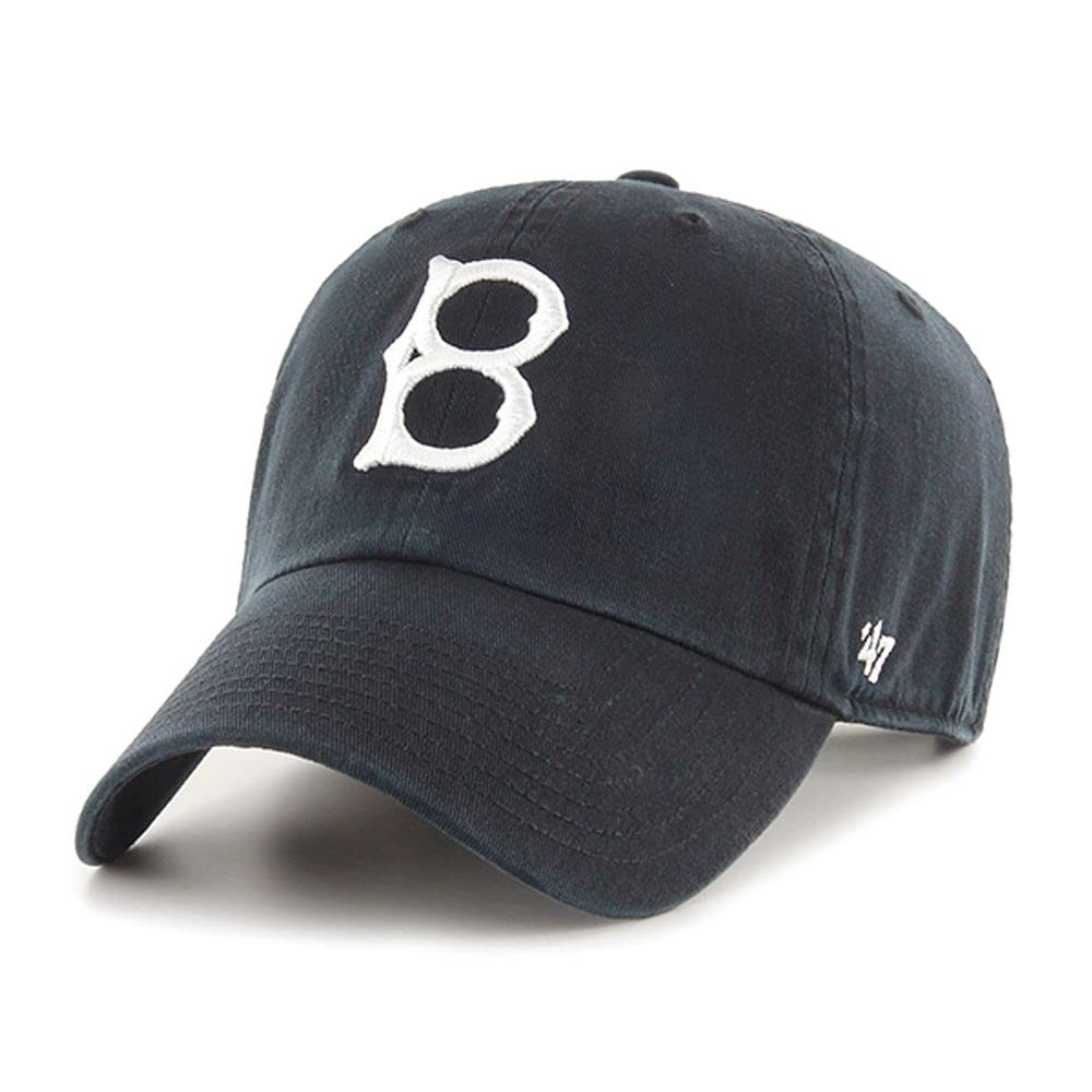 '47 Los Angeles (Brooklyn) Dodgers Cooperstown Clean Up Dad Hat Baseball Cap - Black