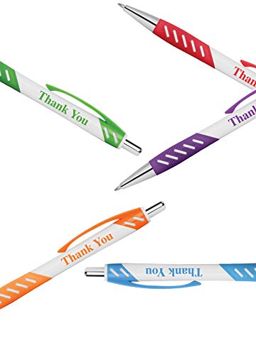 "Thank You" Gift Pens with gripper for Events, Parties, Employee Appreciation & More (25 Pack)