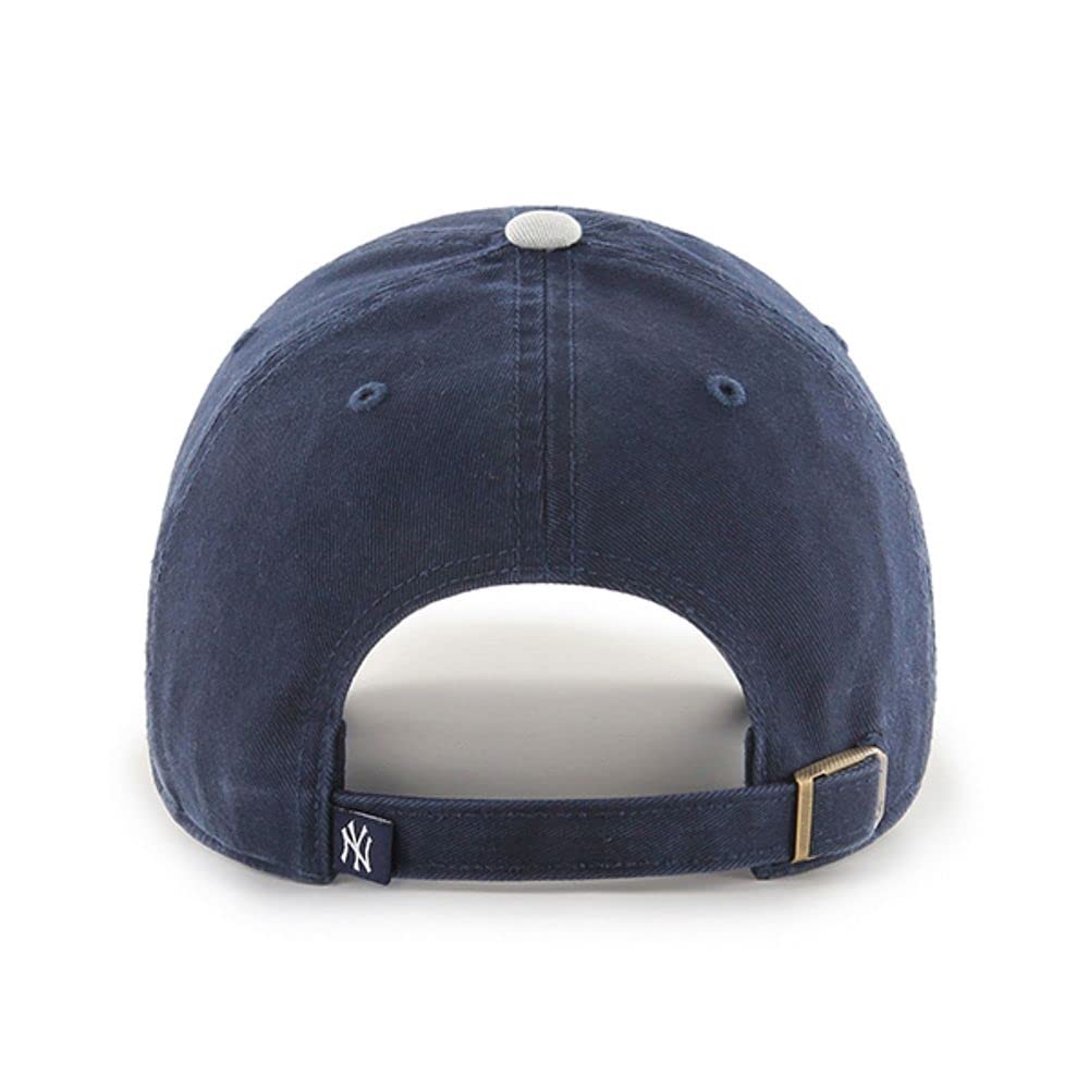 '47 New York Yankees Two Tone Clean Up Dad Hat Baseball Cap - Natural