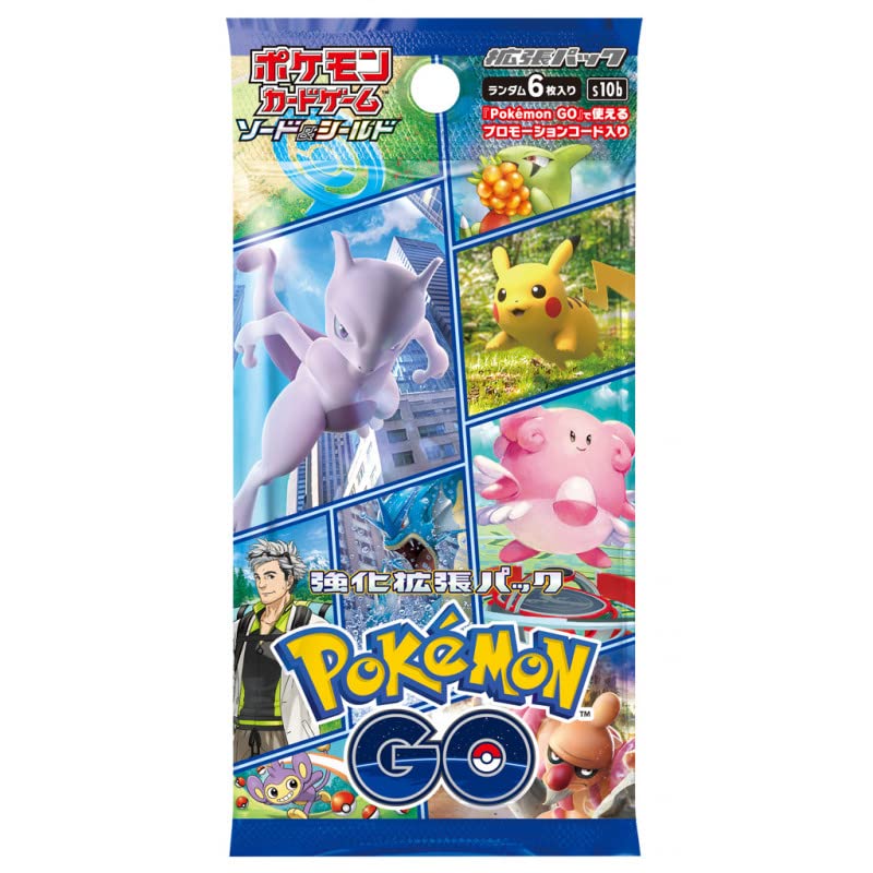 (1 Pack) Pokemon Card Game Japanese GO S10b Booster Pack (6 Cards Enclosed) Multicoloured