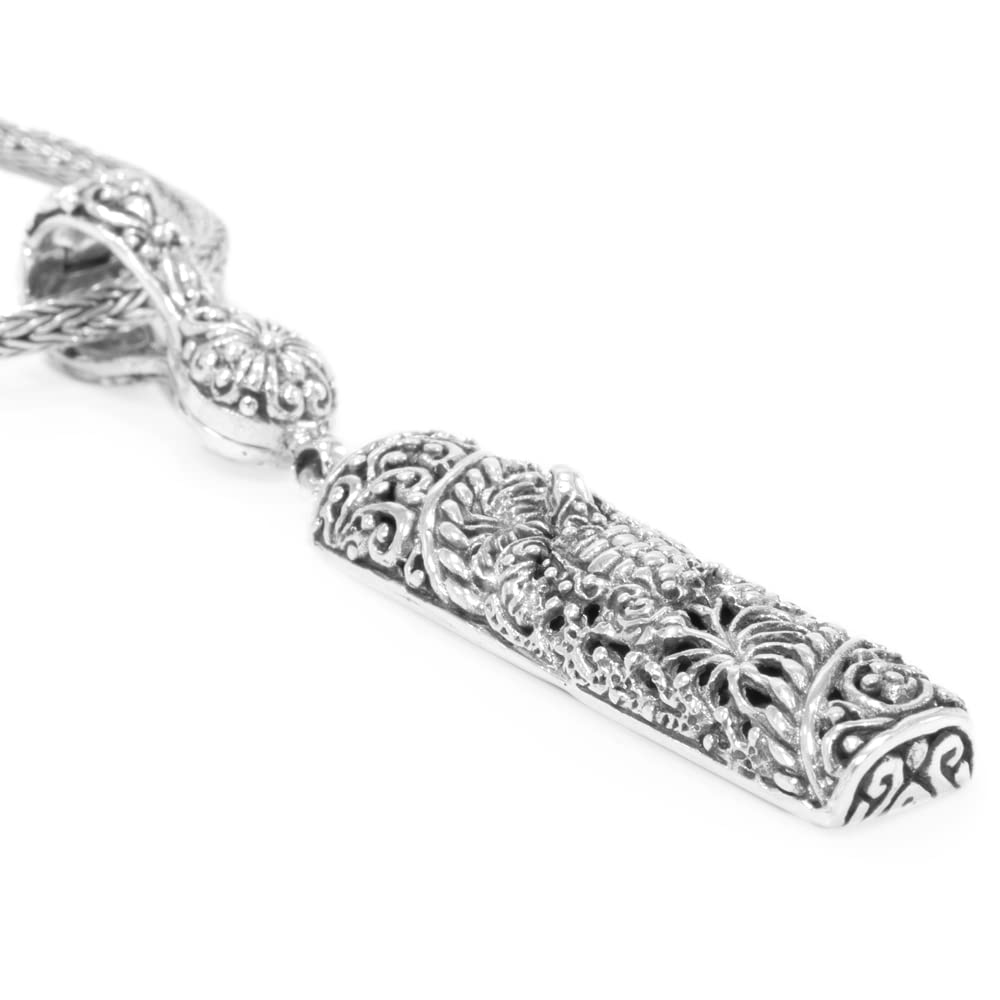 .925 Sterling Silver Turtle "Sunkissed" Pendant Enhancer