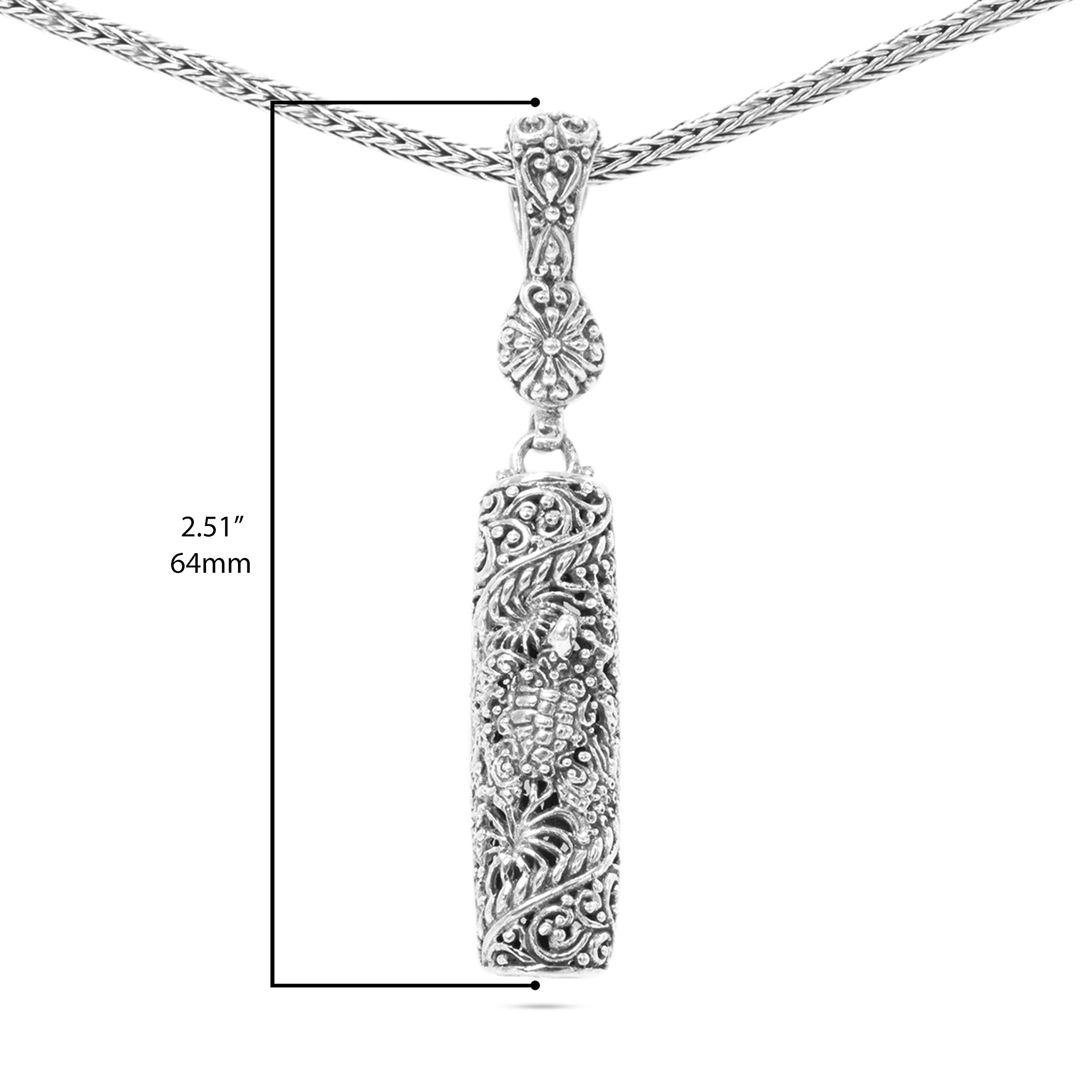 .925 Sterling Silver Turtle "Sunkissed" Pendant Enhancer