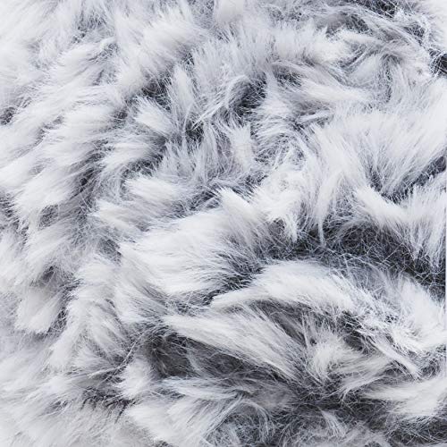 (1 Skein) Lion Brand Yarn Go for Faux Bulky Yarn, Chinchilla