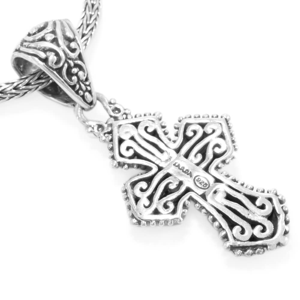 .925 Sterling Silver 18" + 2" Adjustable Extender Janyl Adair "You are wonderfully made" Inspirational Cross Necklace